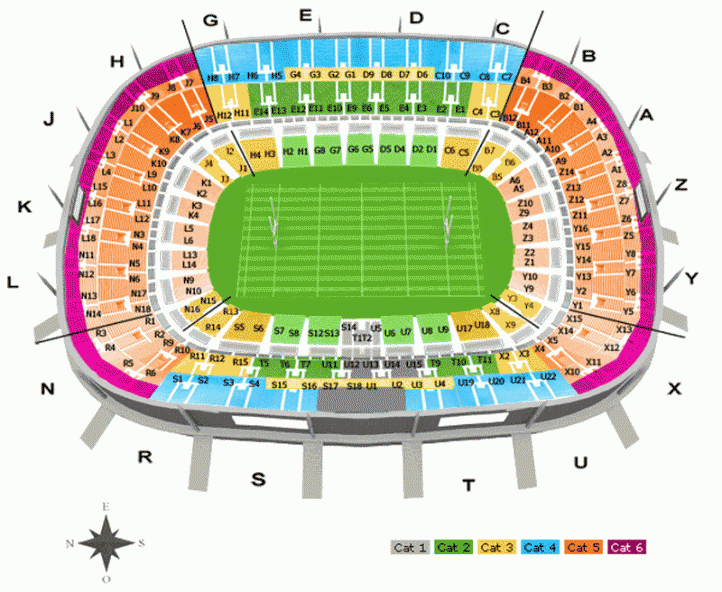 Plan du Stade de France